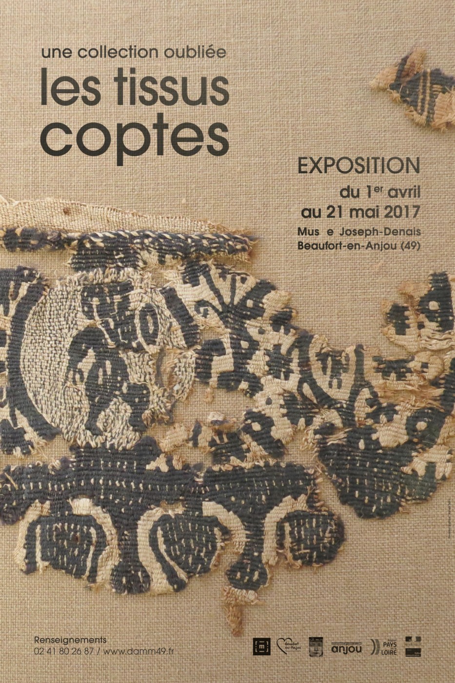 Une collection oubliéeLes tissus coptes - 3 musées insolites en Anjou